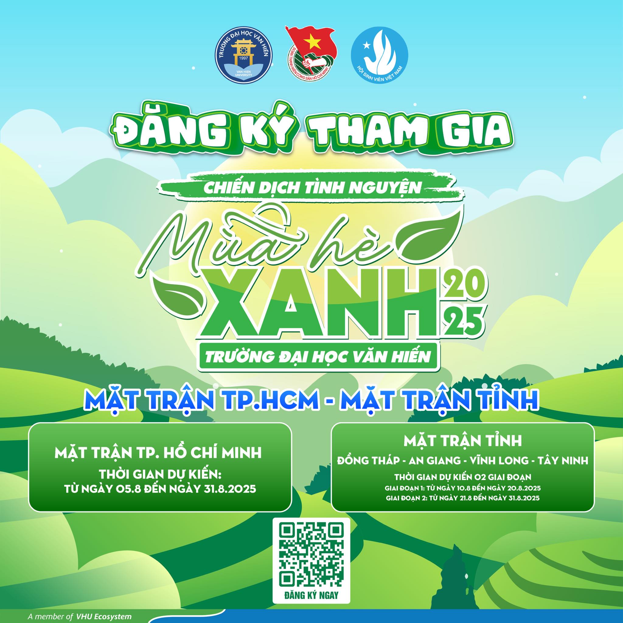 Chính thức mở link đăng ký tham gia Chiến dịch Mùa hè xanh Trường Đại học Văn Hiến năm 2025